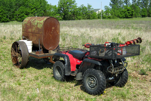 Planting Windbreaks - Sculptor Sam Spiczka